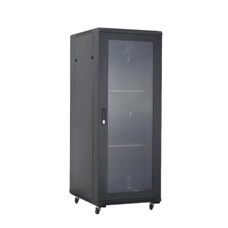 42U Floor Standing Network data Cabinet 800mm x 1000mm with Glass Door ...